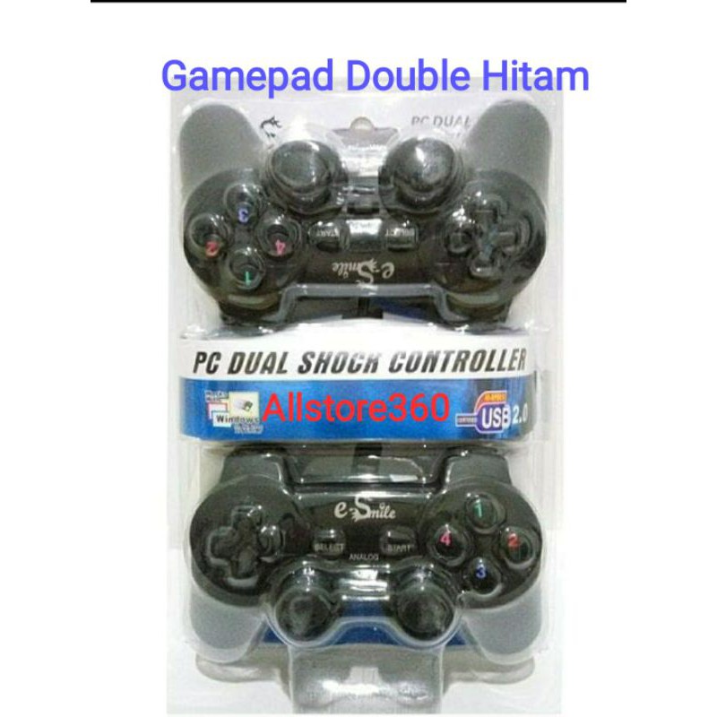 Jual Gamepad Double Hitam Joystick Controller PC Laptop Computer Merek ...
