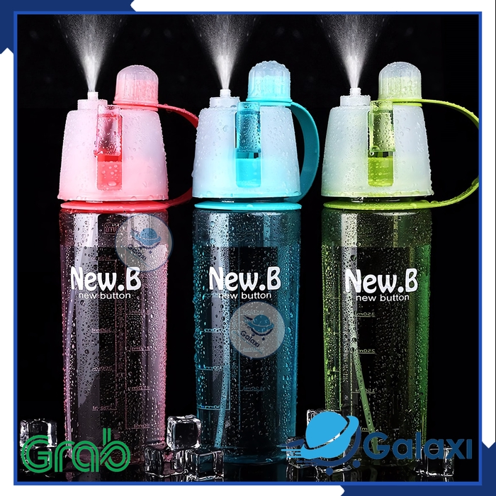 Jual Botol Minum Semprot New B Sport Spray Water Bottle 600 ml 2 fungsi ...