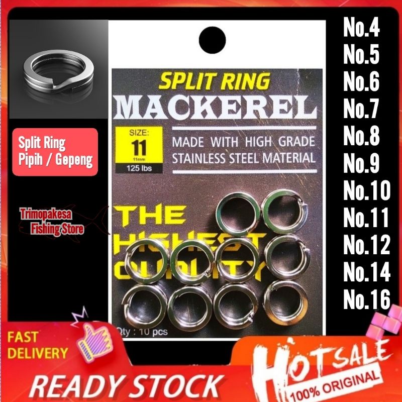 Jual Splitring Pipih / Splitring Gepeng / Splitring Stainless / Split ...