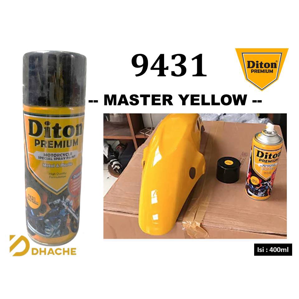 Jual Cat Pilox Diton Premium 9431 Master Yellow 400cc Kuning Solid Oren ...