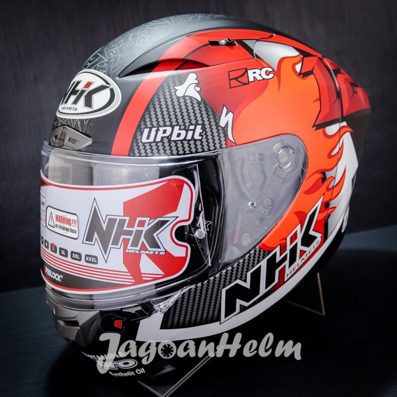 Jual NHK HELM GPR TECH STREET ALI ADRIAN | BLACK DOF RED | GP R TECH ...