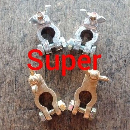 Jual klem kepala terminal accu aki timah kuningan kecil | Shopee Indonesia