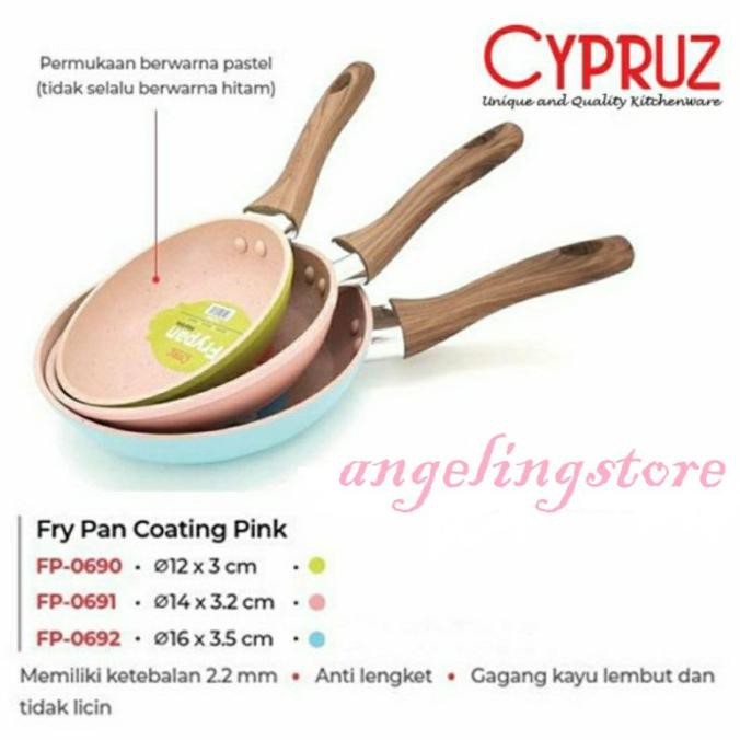 Jual Bergaransi Kh Fp0691 Frypan By Cypruz Teflon Marble Mini 14Cm ...