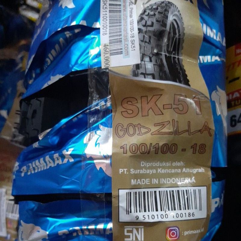 Jual BAN PRIMAX 100/100-18 90/100-16 80/100-21 90/100-17 100/90-19 SK51 ...