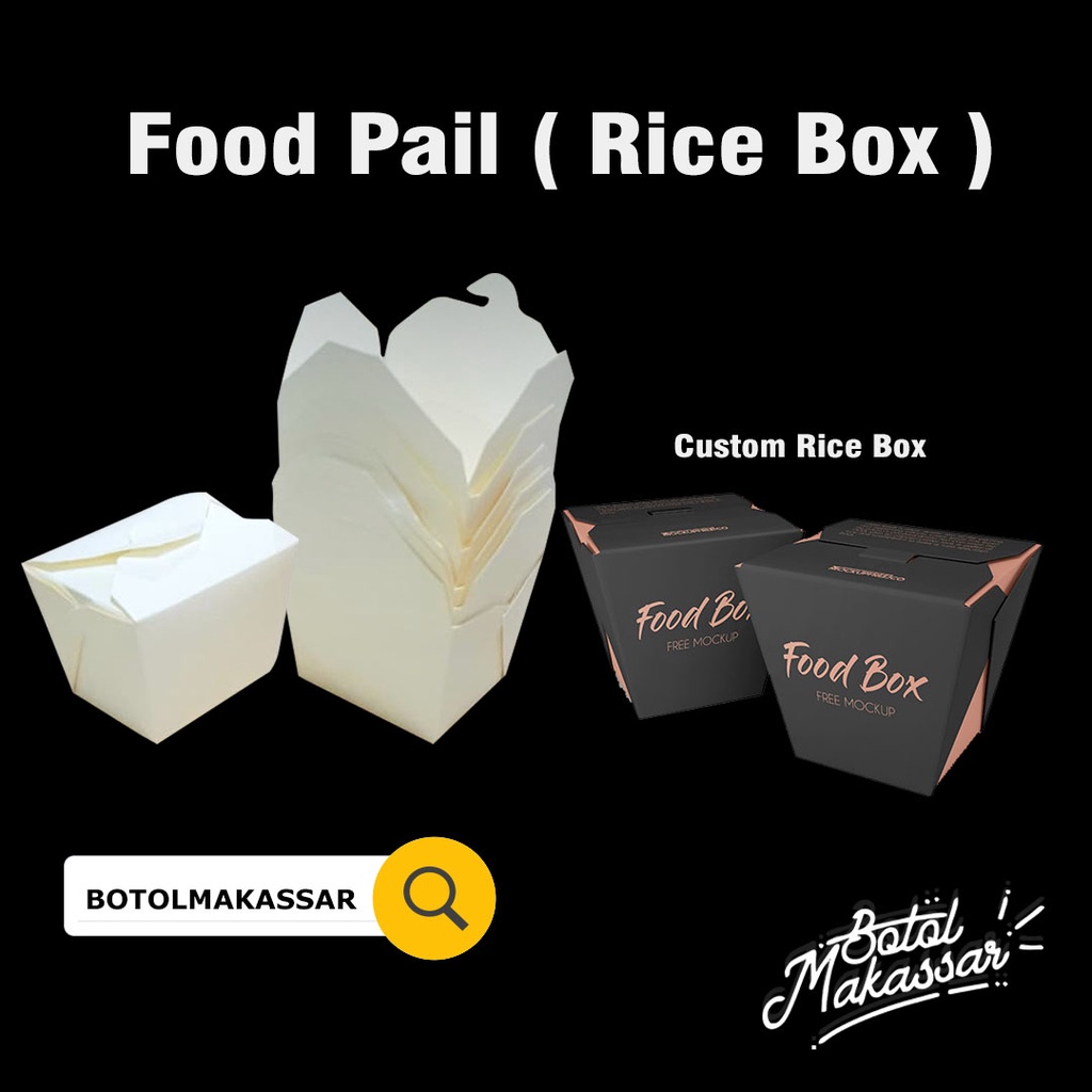 Jual Box Makanan Food Pail ( Rice Box ) isi 50 pcs | Shopee Indonesia