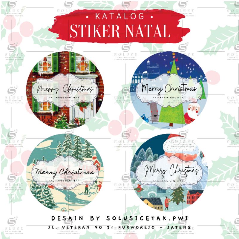 Jual Stiker Bulat Natal | Shopee Indonesia