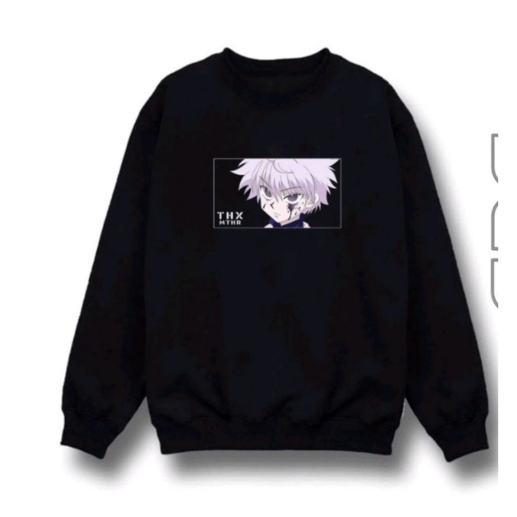 Jual SWEATER CREWNECK KILLUA ZOLDYCK HUNTER X HUNTER HISOKA KURAPIKA ...