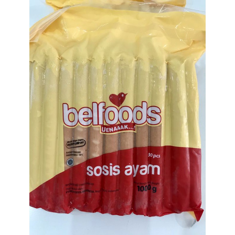 Jual Belfoods sosis ayam / chicken sausage ( 30s ) 1000gr | Shopee ...