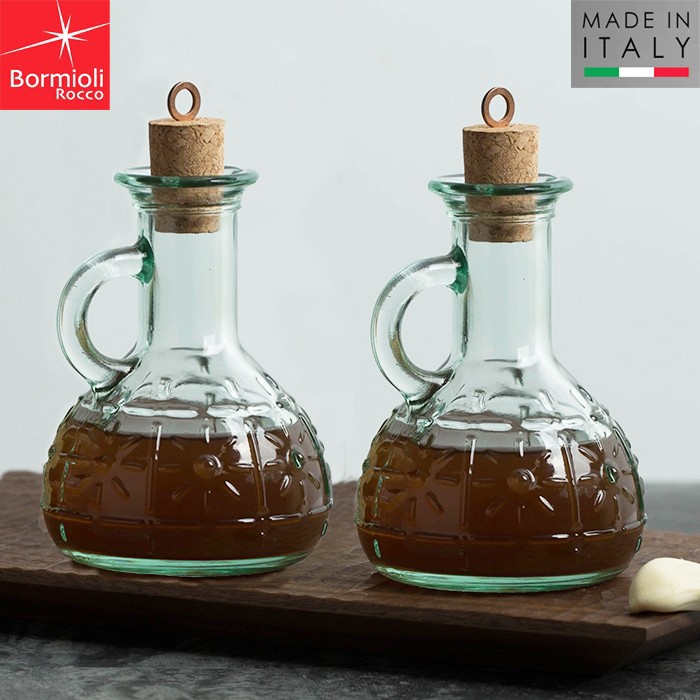 Jual Bormioli Rocco Botol Kaca Olive Oil 220 ml - Botol Minyak Zaitun ...
