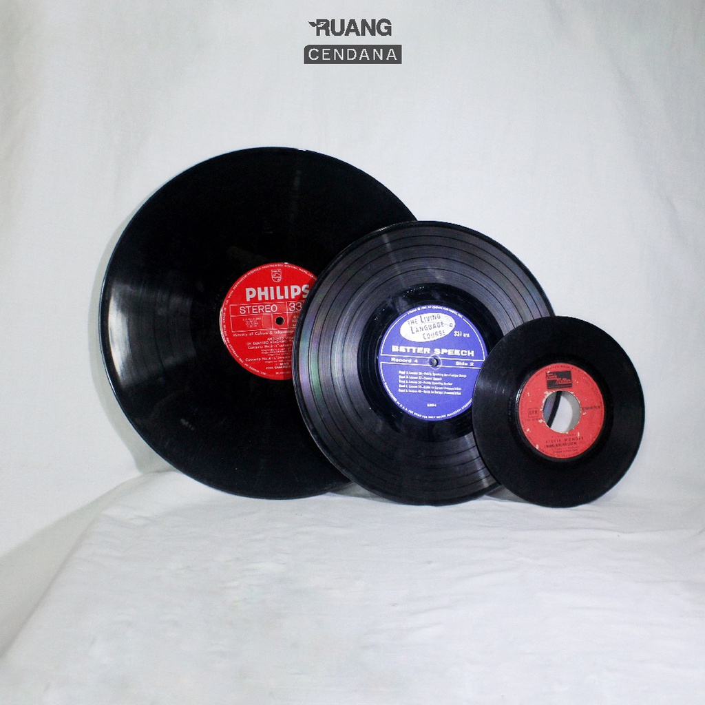 Jual PIRINGAN HITAM VINYL & SHELLAC, Dekorasi klasik vintage retro 7,10 ...