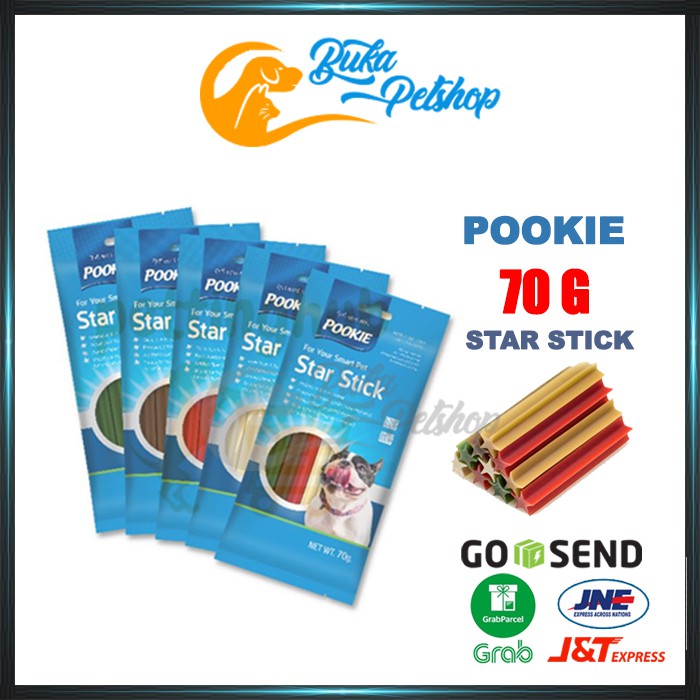 Jual Snack Anjing POOKIE Star Stick 70g | Shopee Indonesia