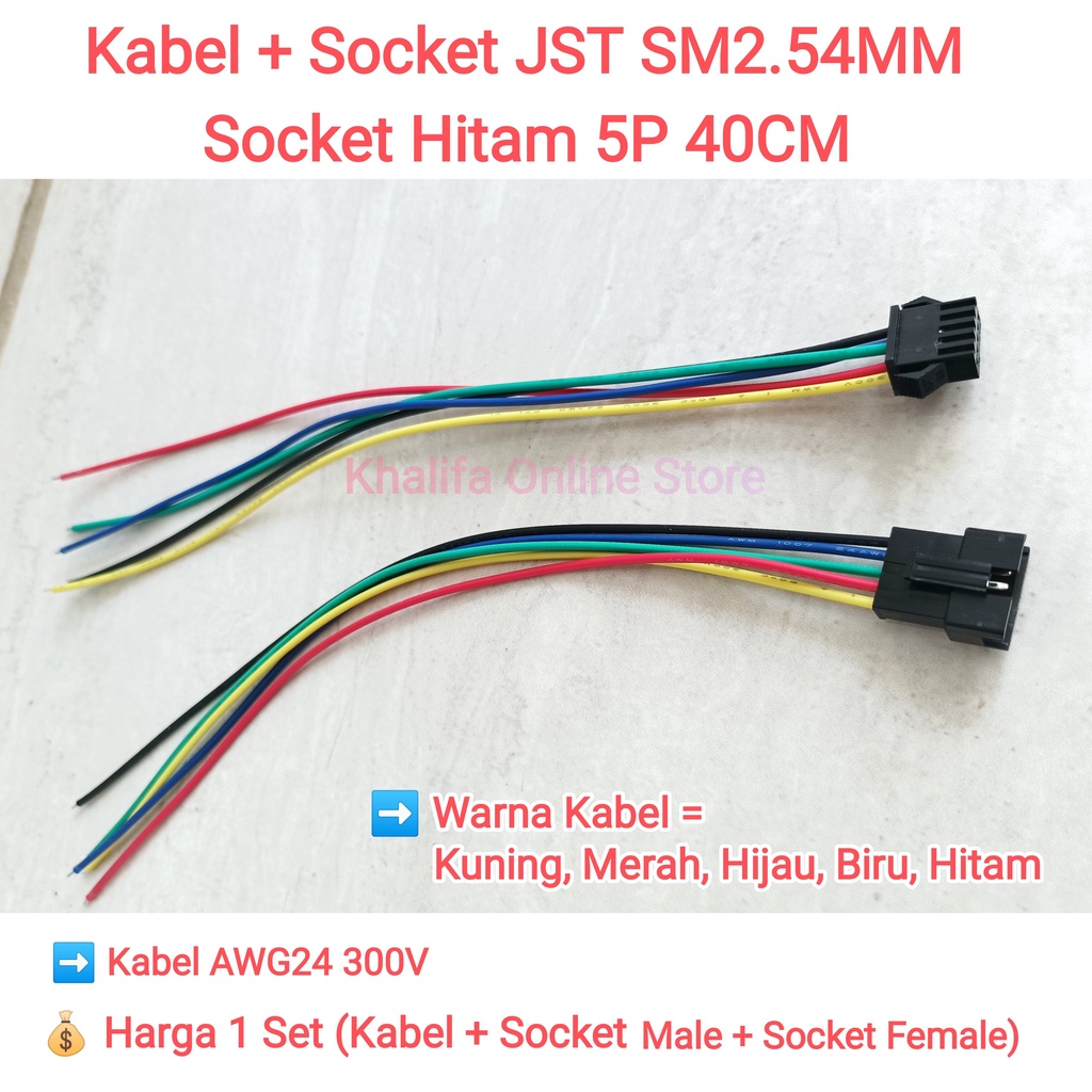 Jual Jst Sm2 54mm Plug Terminal Kabel Soket Socket Jack Rc Connector Baterai Batre Robot Pcb
