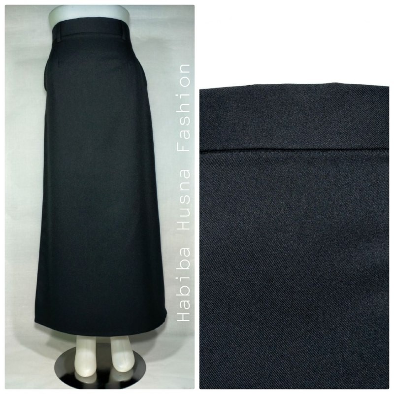 Jual Rok Span Panjang - Tanpa Belahan - Model A Line - Kain WOOL - 5 ...