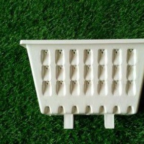 Jual pot tempel dinding putih / pot tempel dingding panjang 21cm ...