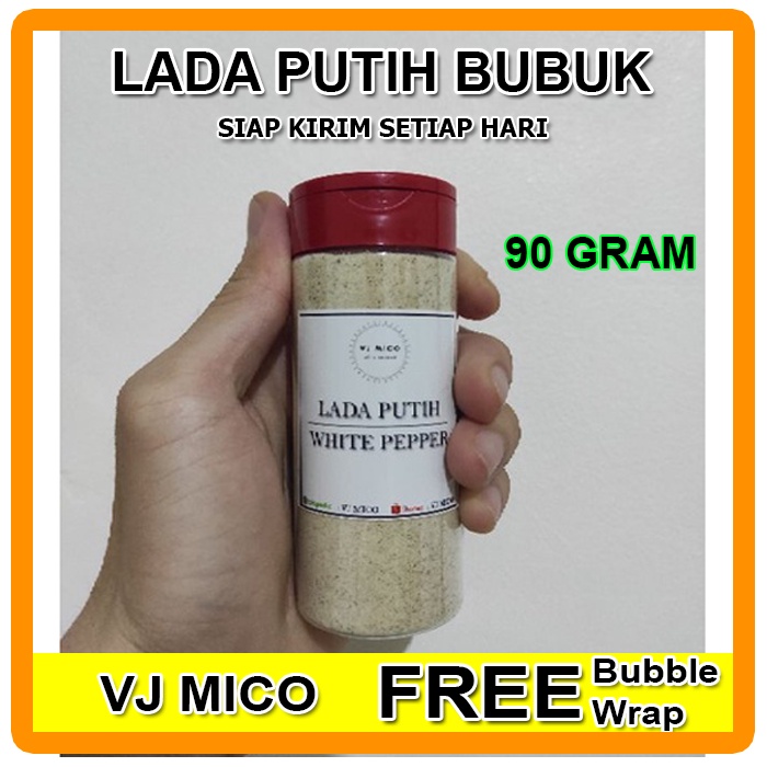 Jual LADA PUTIH BUBUK / BUBUK LADA PUTIH / MERICA BOTOL 90GR - JAKARTA ...