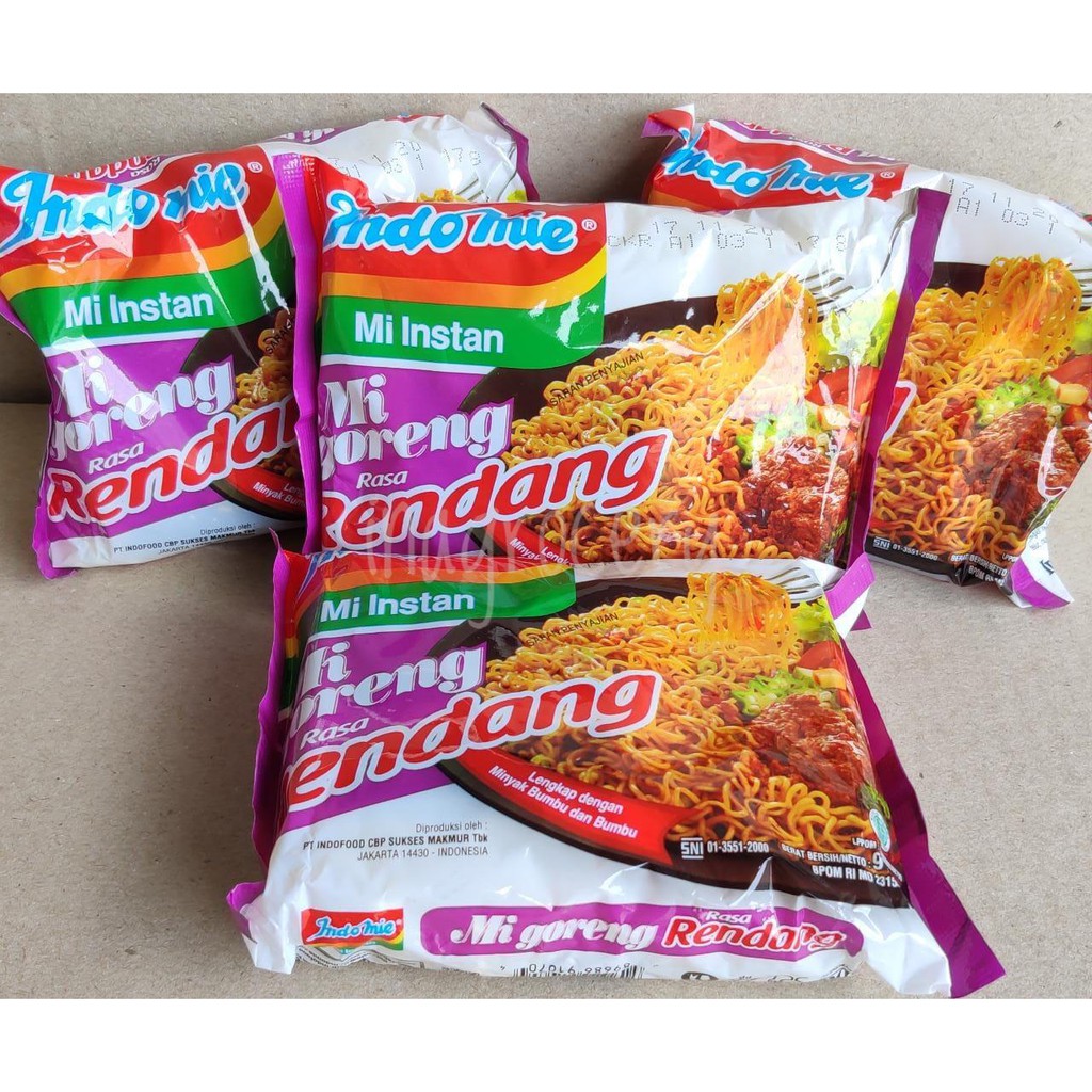 Jual INDOMIE MI GORENG RASA RENDANG (5 PCS) | Shopee Indonesia