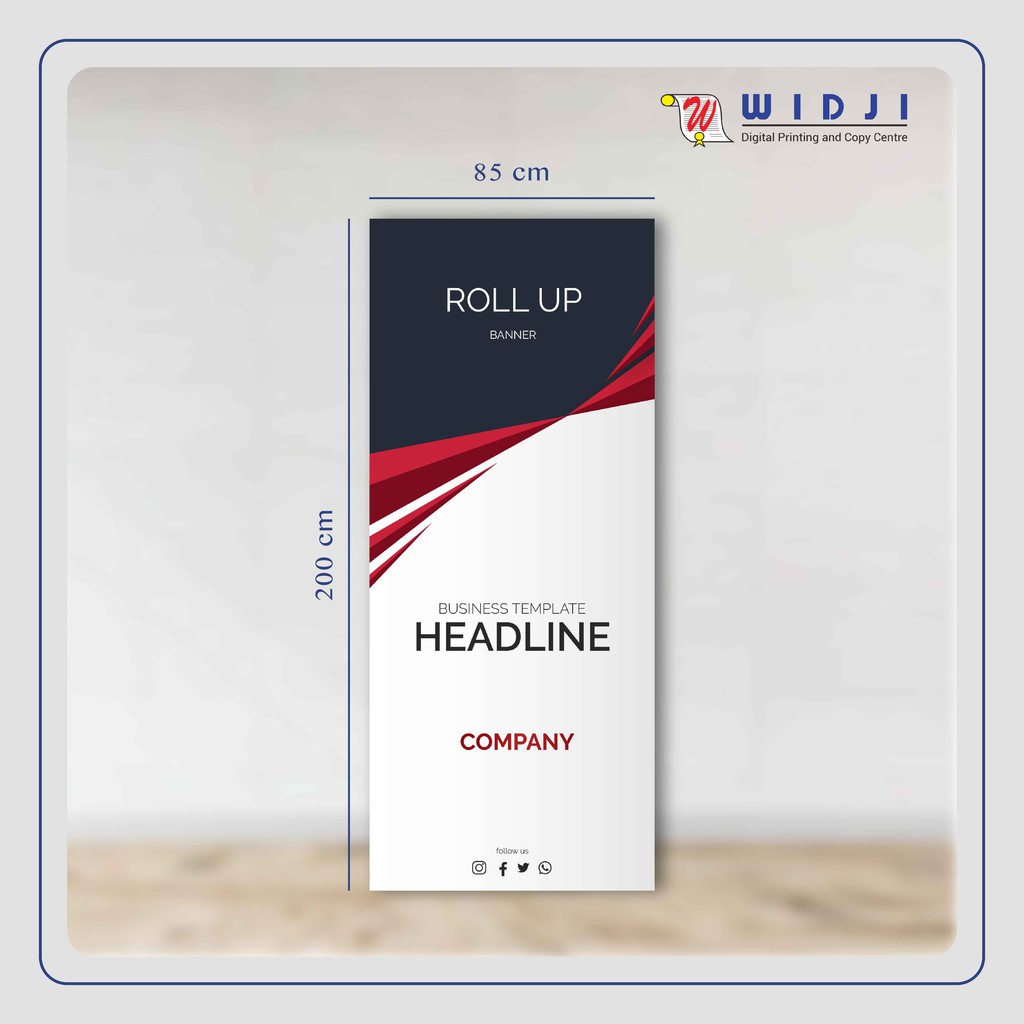 Jual Print / Cetak Layar/Tampilan Roll-Up Banner Ukuran 60X160 / 80X200 / 85X200 Bahan Luster ...
