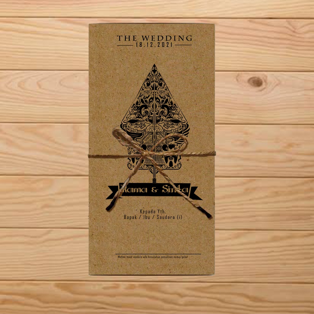 Jual Undangan Pernikahan Rustik, Klasik, Mewah | Shopee Indonesia