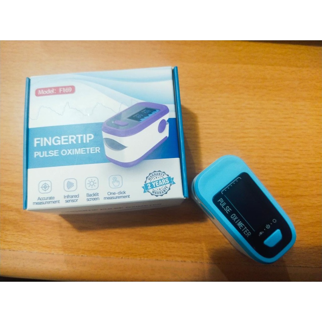 Jual Pulse oximeter fingertip alat pengukur kadar oksigen dan detak ...