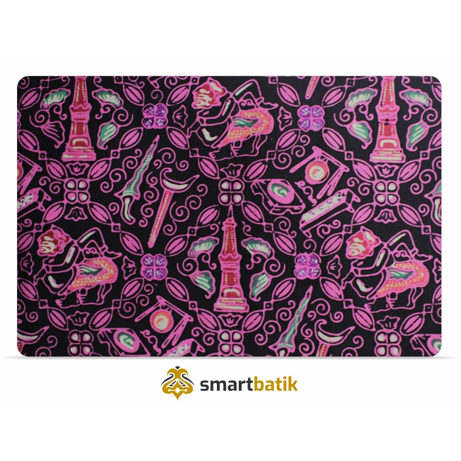Jual Batik Pesona Yogyakarta Khas Jogja Hitam Pink (Tulis Kombinasi Cap ...