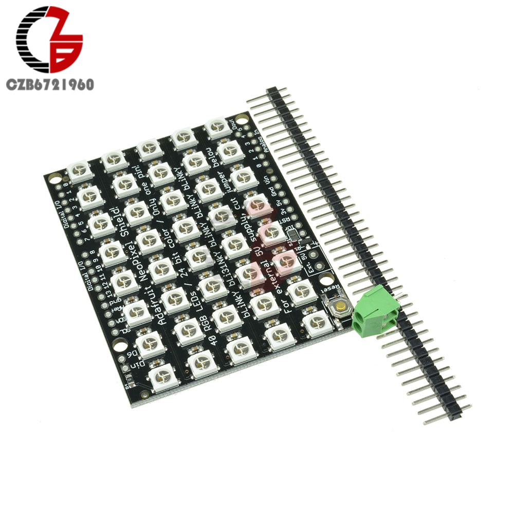 Jual PREORDER 8x5 40 LED Matrix WS2812 LED 5050 RGB Full-Color Driver ...