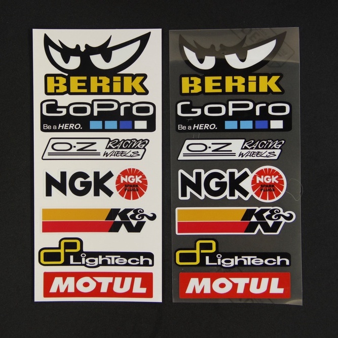 Jual stiker motor aesthetic sticker pack racing berik/gopro/ngk ...