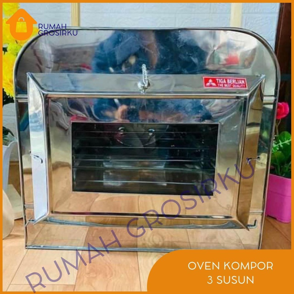 Jual PROMO !!! OVEN TANGKRING KOMPOR OVEN KUE 3 SUSUN ANTI KARAT GRATIS ...