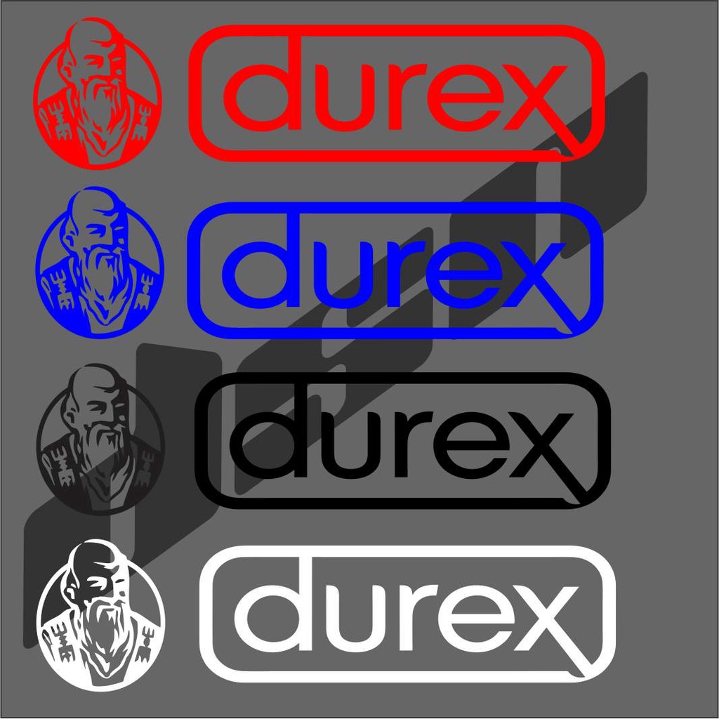 Jual Cutting Sticker Stiker DUREX Logo Satu Set Motor Scoopy Vespa Mio ...
