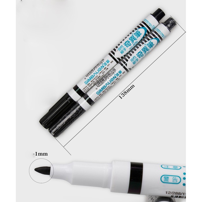 Jual Simbalion Permanent Paint Markers 1mm - logam kaca kain No 600 ...