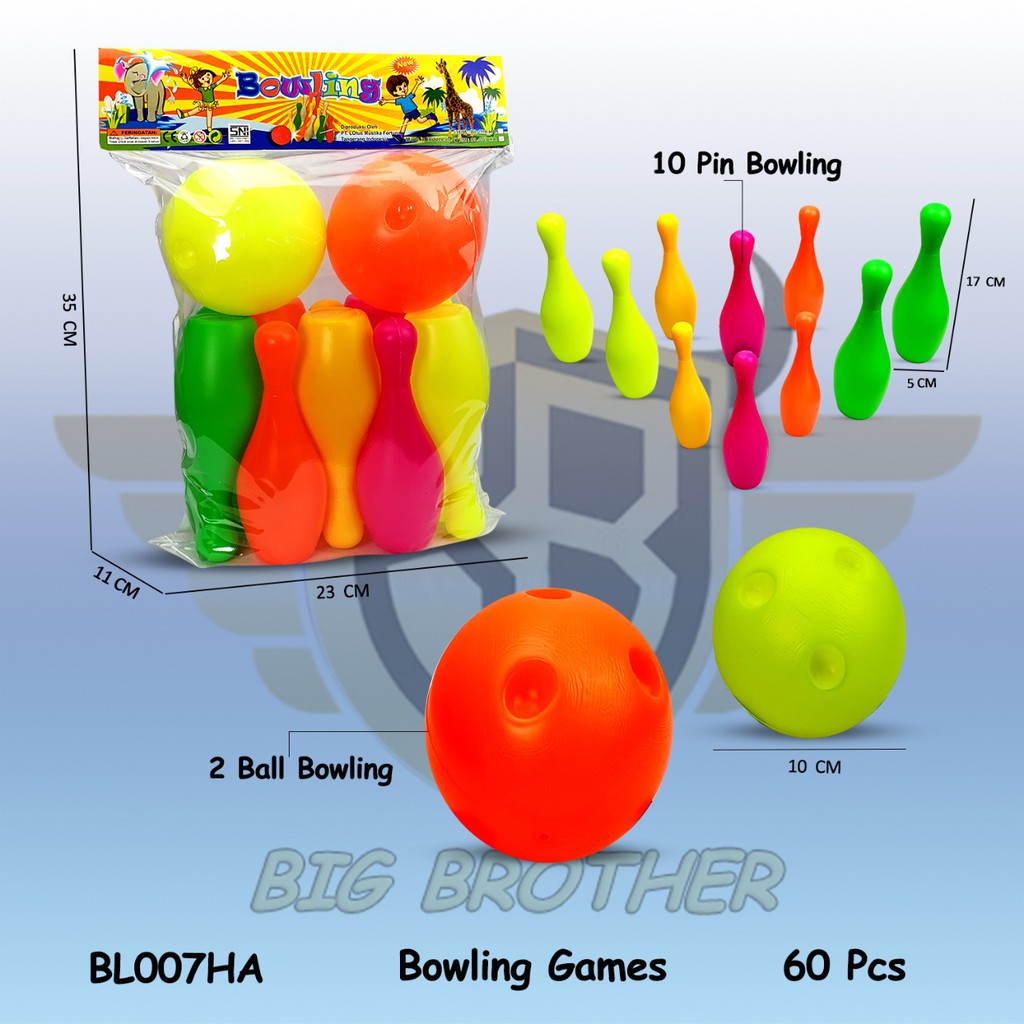 Jual Mainan Anak Bola Bowling Boling Bolling Set Warna Warni BIGBROTHER ...