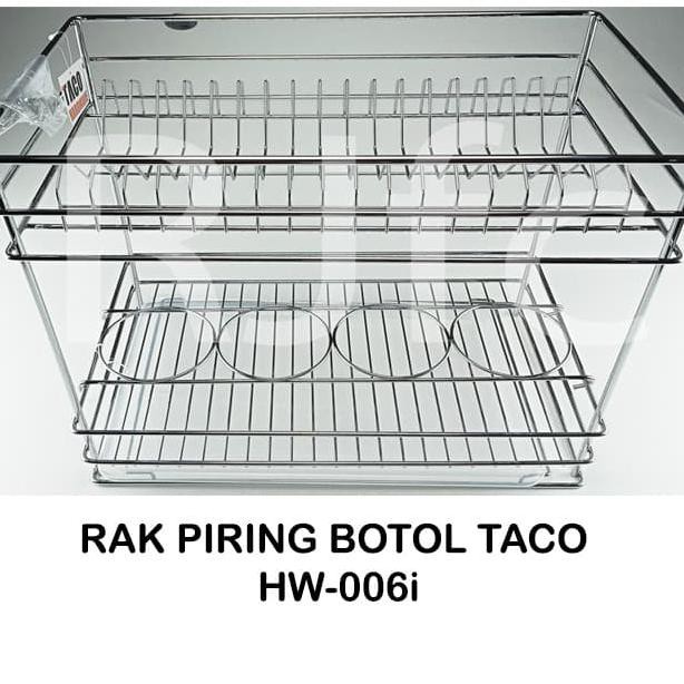 Jual Rak Piring, Botol Taco Hw-006I Mak.Itam665 | Shopee Indonesia