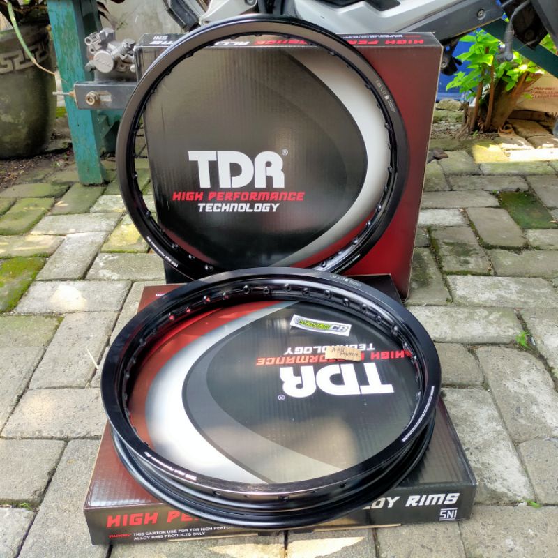 Jual velg TDR 160 185 ring 17 warna Hitam Gold Titanium Grey | Shopee ...