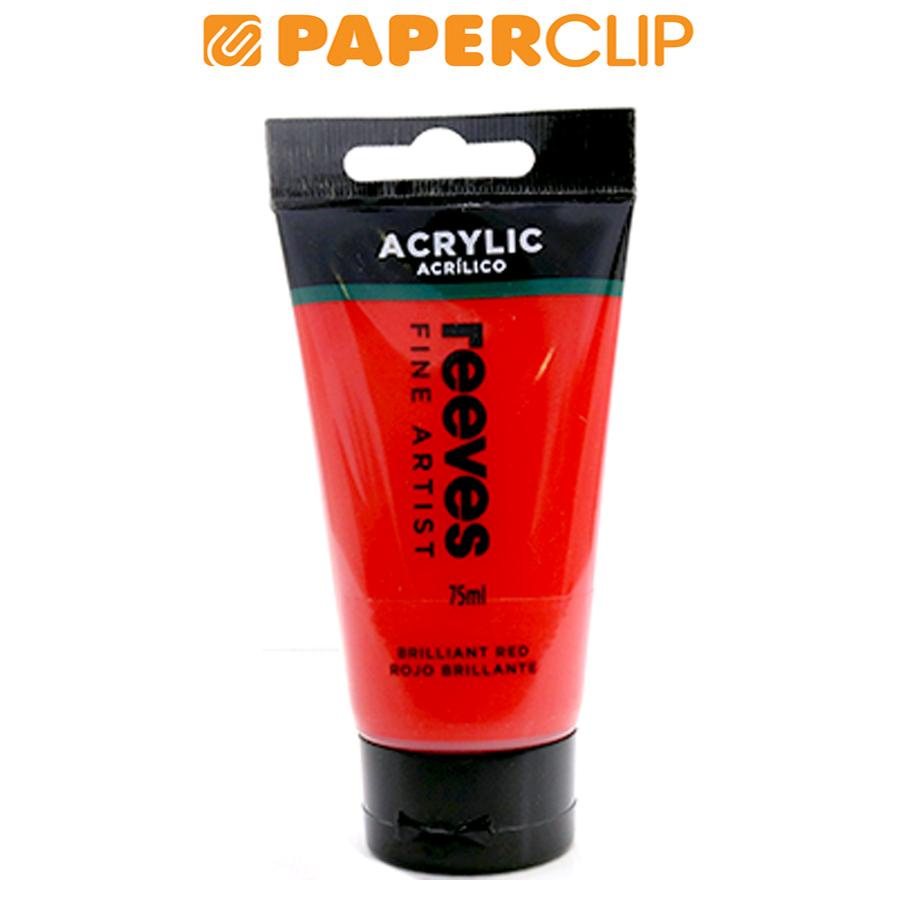 Jual CAT ACRYLIC REEVES 75ML BRILLIANT RED 0007860RVS | Shopee Indonesia