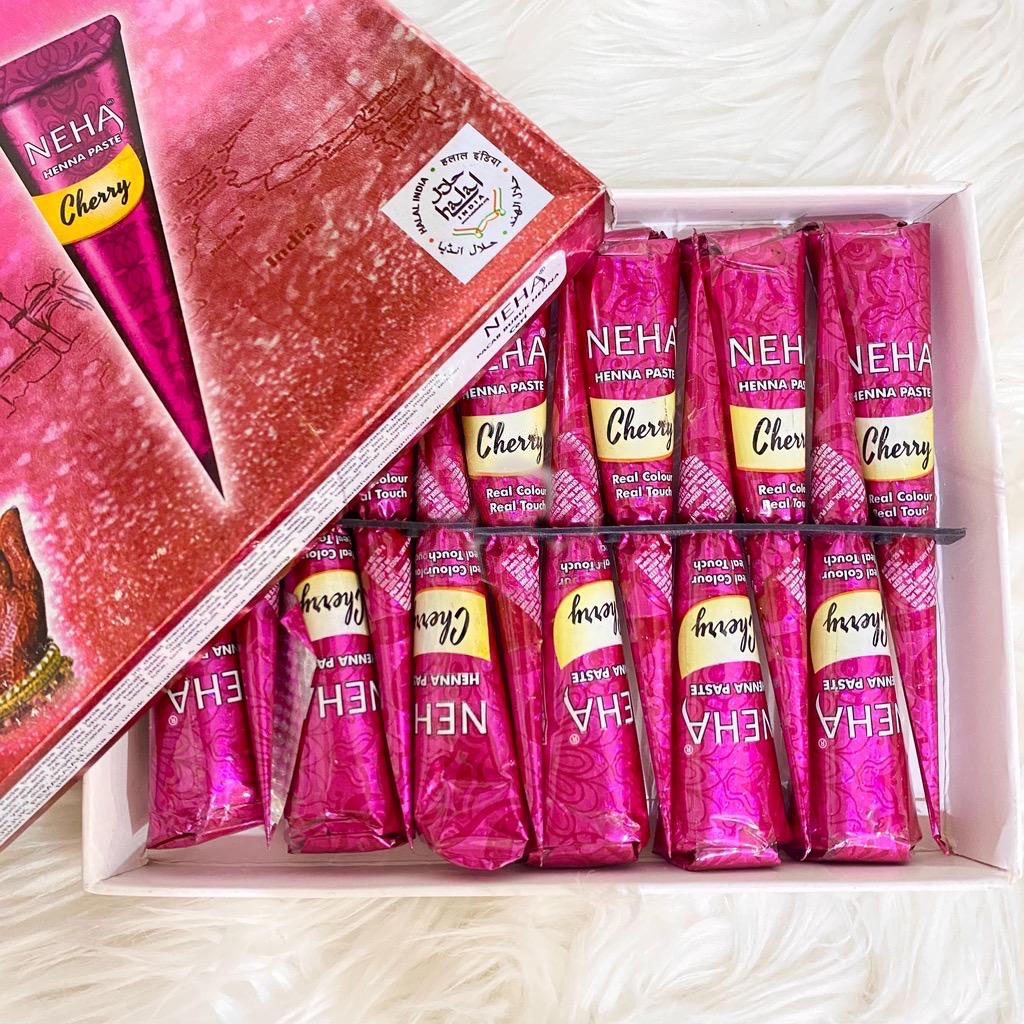 Jual NEHA HENNA PASTE HENNA HALAL BPOM ECERAN HEENA HENNA HENA MAGIC ...