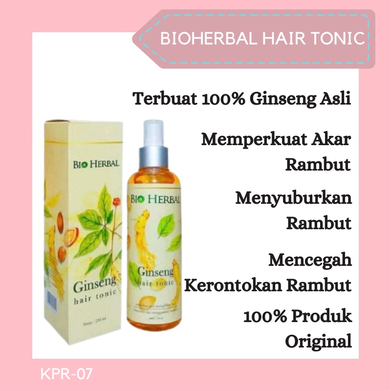 Jual NEW Formula BIO HERBAL HAIR TONIC KPR-07 | Shopee Indonesia