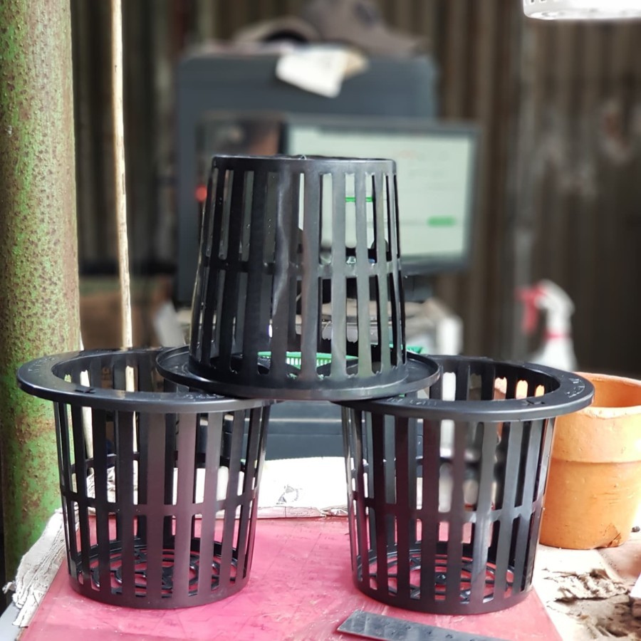 Jual net pot anggrek / net pot jumbo 14 cm / net pot hidroponik jumbo ...