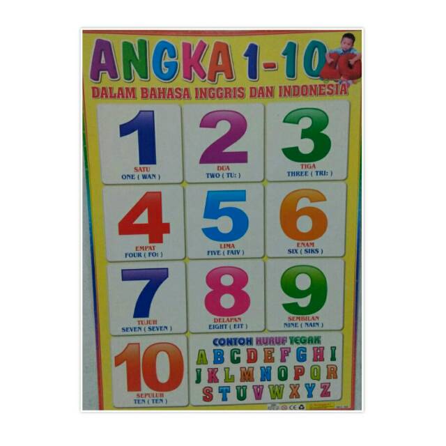 Jual Poster Edukasi Anak ( Angka 1-10) | Shopee Indonesia