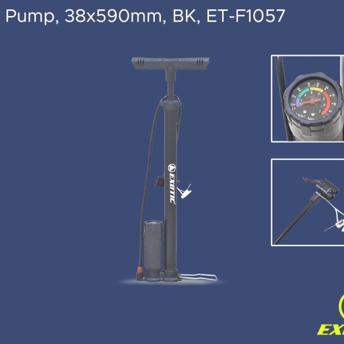 Jual POMPA SEPEDA TABUNG METER ATLANTIS / EXOTIC | Shopee Indonesia