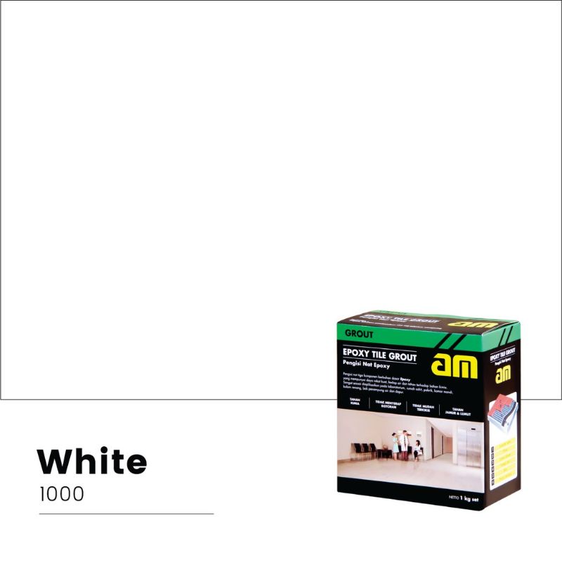 Jual Semen Nat Epoxy AM 55 White / Semen Nat Keramik Epoxy Tile Grout ...