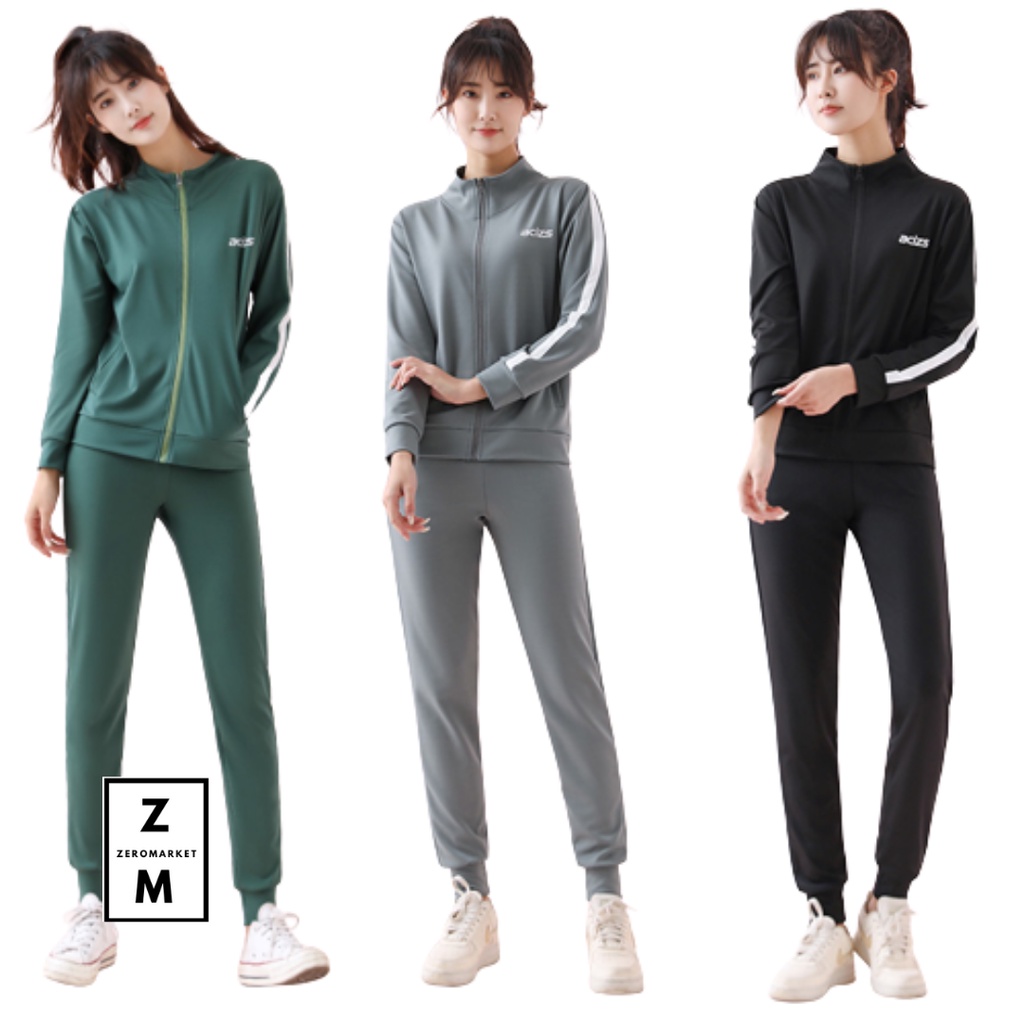 Jual 1 SET BAJU CELANA JAKET TRACKSUIT JOGGING JACKET LEGGING SPORTWEAR ...