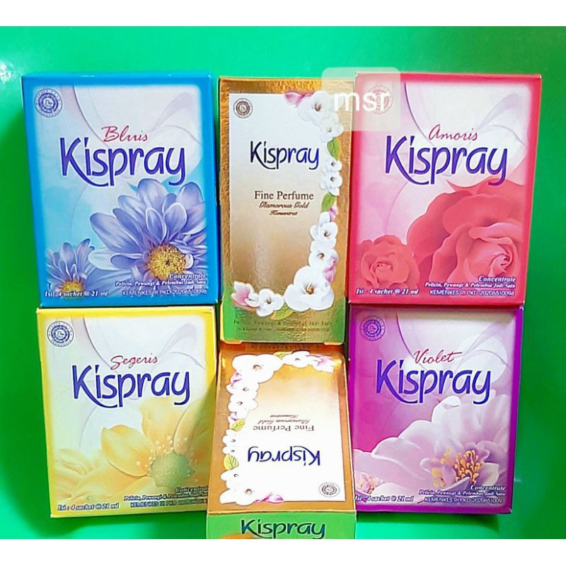 Jual Kispray Biru/Gold/Merah/Kuning/Ungu/Bluis/Amoris/Segeris/Violet ...