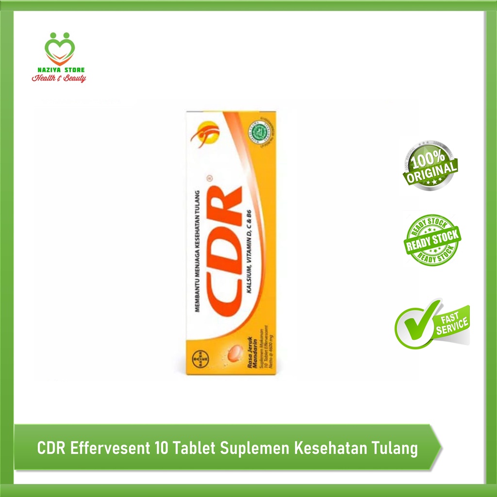 Jual CDR isi 10 Tablet Efferfescent Suplemen Kesehatan Tulang Dan Gigi ...