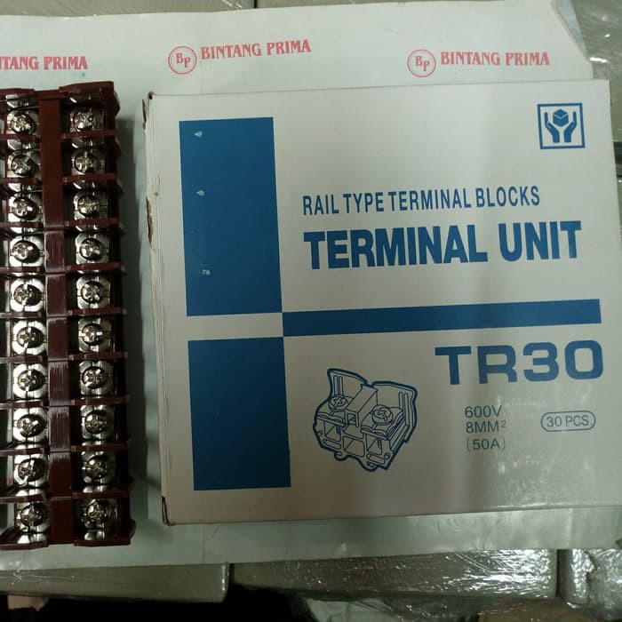 Jual Terminal Block / Terminal Blok Tipe TR-30 / TR30 Model Kasuga ...