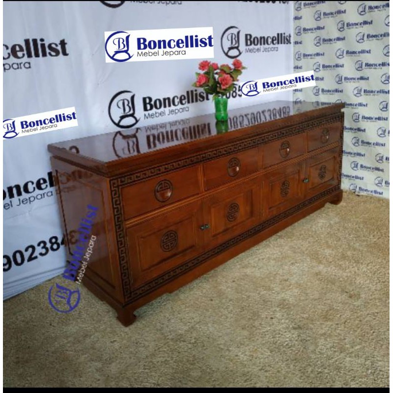 Jual Bufet hias model hongkong kayu jati mebel jepara | Shopee Indonesia