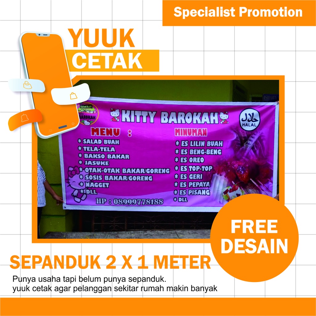 Jual cetak sepanduk olshop/ cetak banner/ cetak sepanduk | Shopee Indonesia