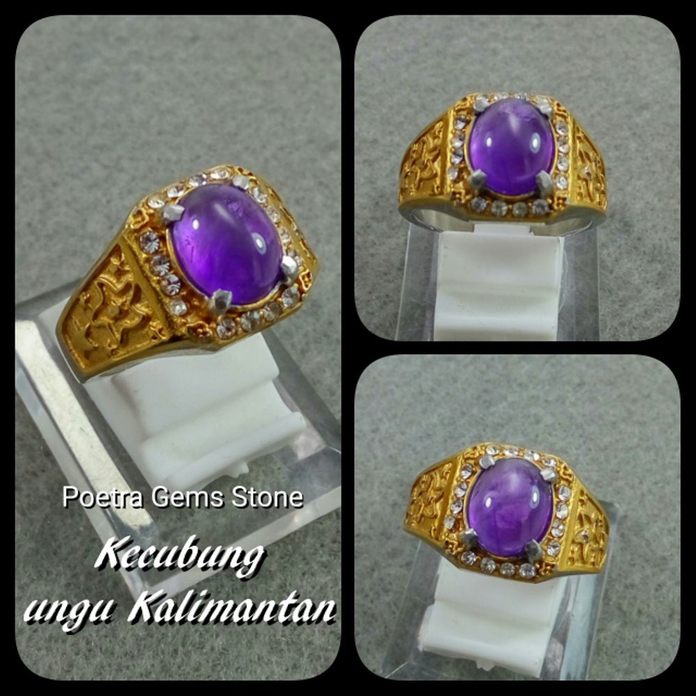 Jual BATU CINCIN KECUBUNG UNGU KALIMANTAN SIZE KANTORAN | Shopee Indonesia