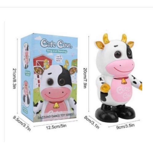 Jual MAINAN ANAK ROBOT SAPI CATTLE CUTE COW DANCING ADA LAMPU BRO 1391 ...