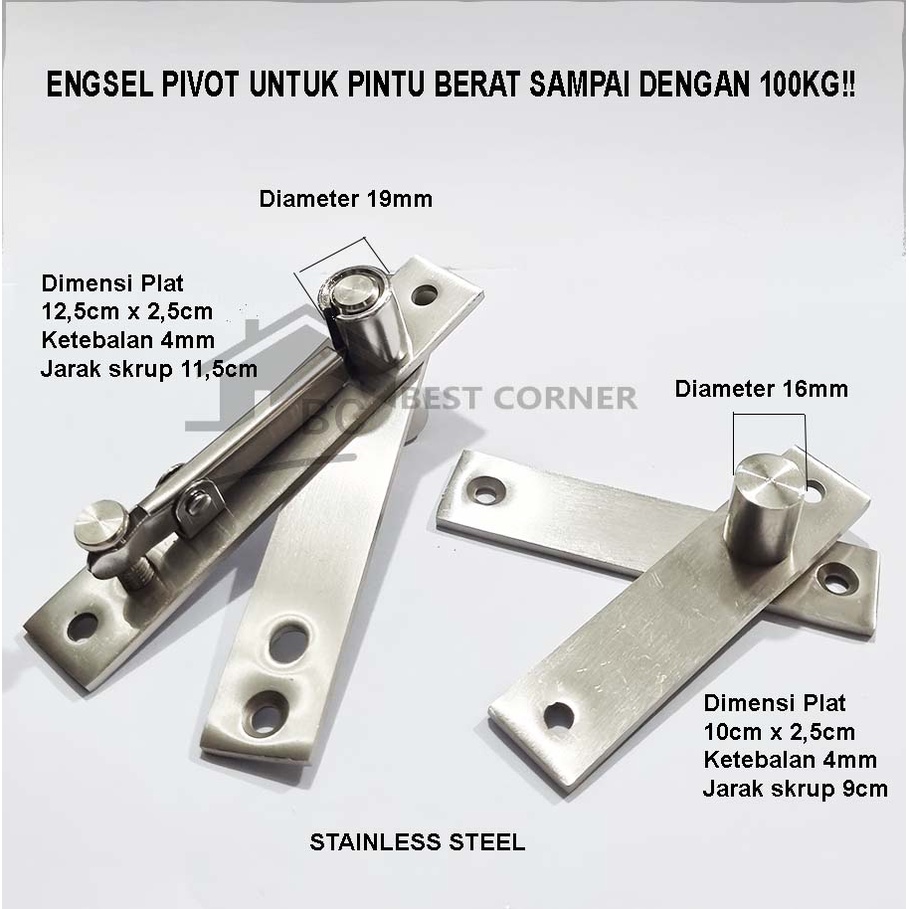 Jual Engsel Pivot Harfit HF84 / Engsel Pintu Ayun Stainless | Shopee ...