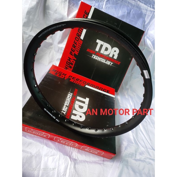 Jual VELG TDR UKURAN 140 RING 17 BLACK HITAM SETENGAH LINGKARAN U SHAPE ...