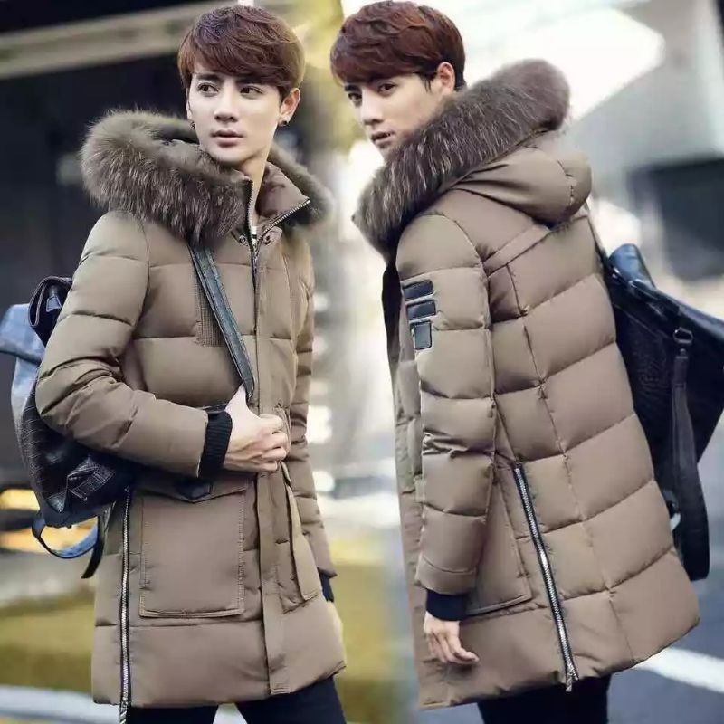 Jual jaket winter/jaket parka/jaket teubal kerah bulu halus/jaket peria ...